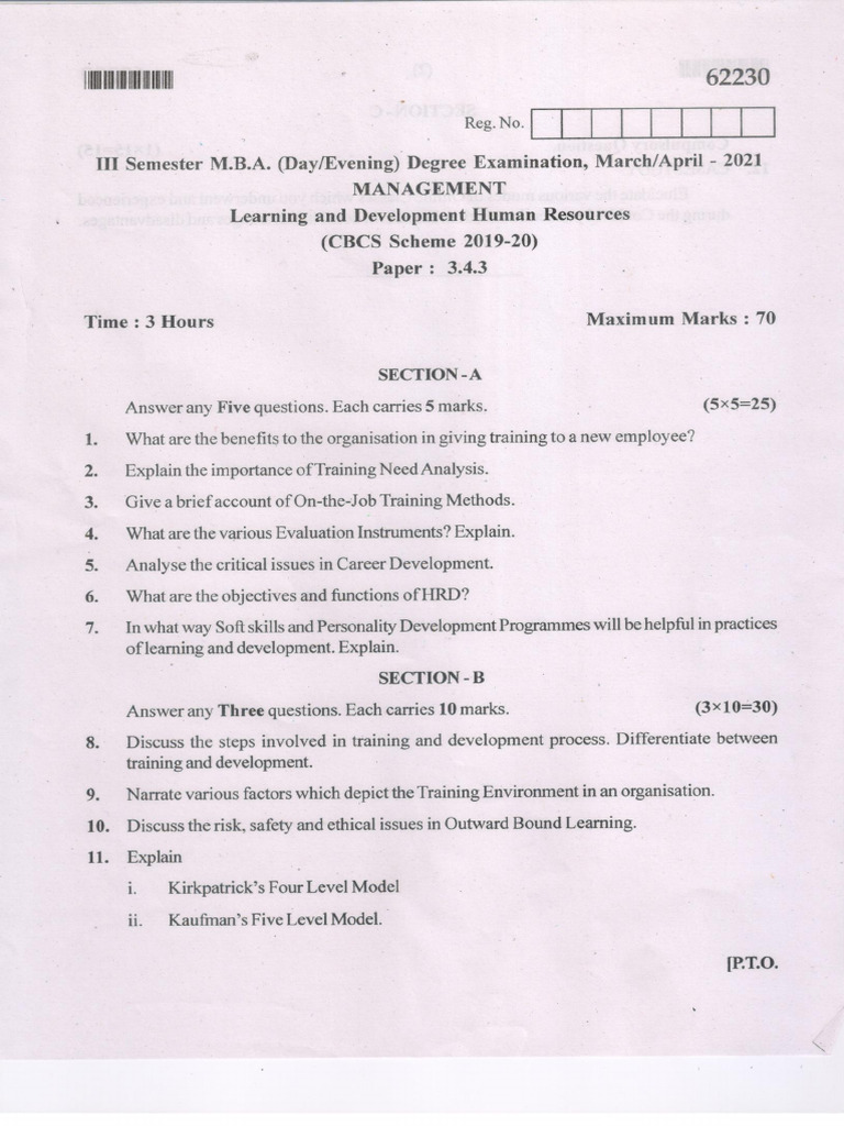 Learning and Development Human Resources | PDF