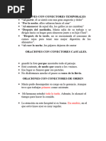 50 Ejemplos de Conectores Temporales | PDF