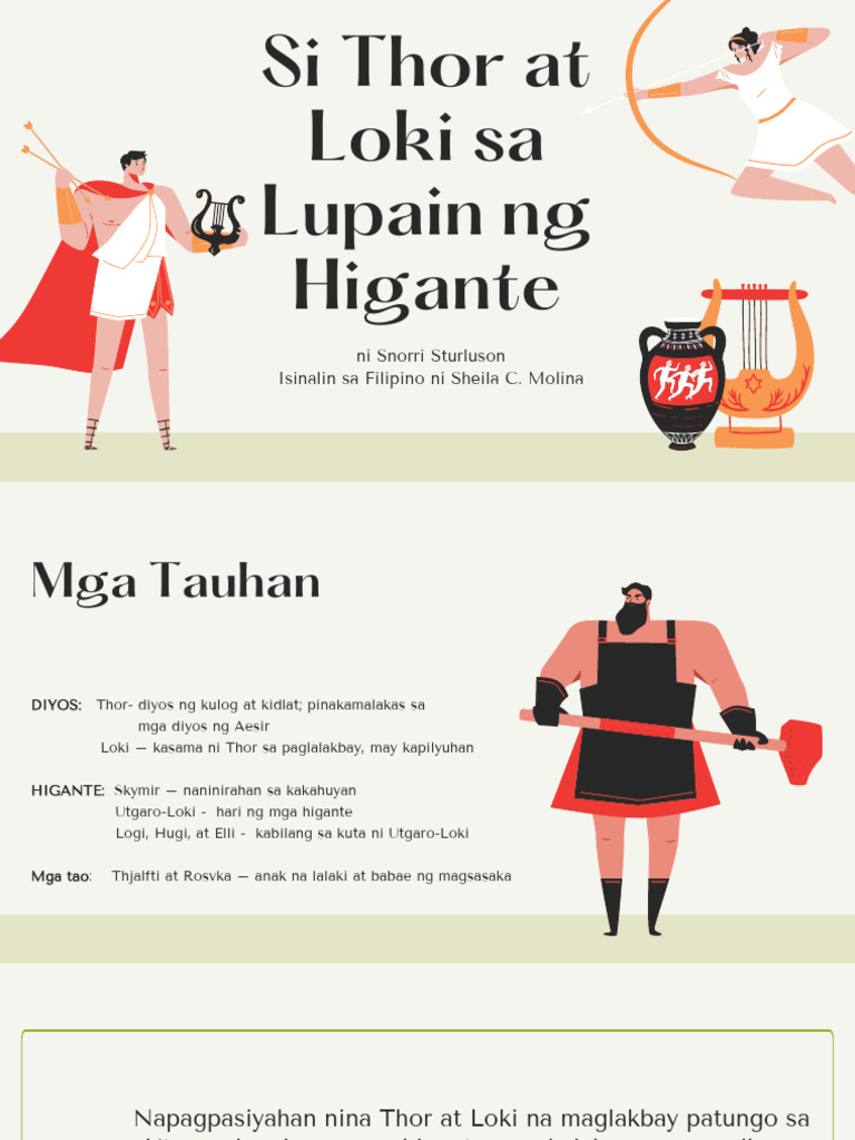 Thor at Loki Sa Lupain NG Mga Higante | PDF