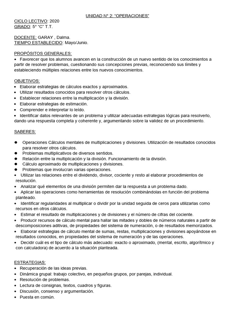 U3 M5 To | PDF | División (Matemáticas) | Matemáticas