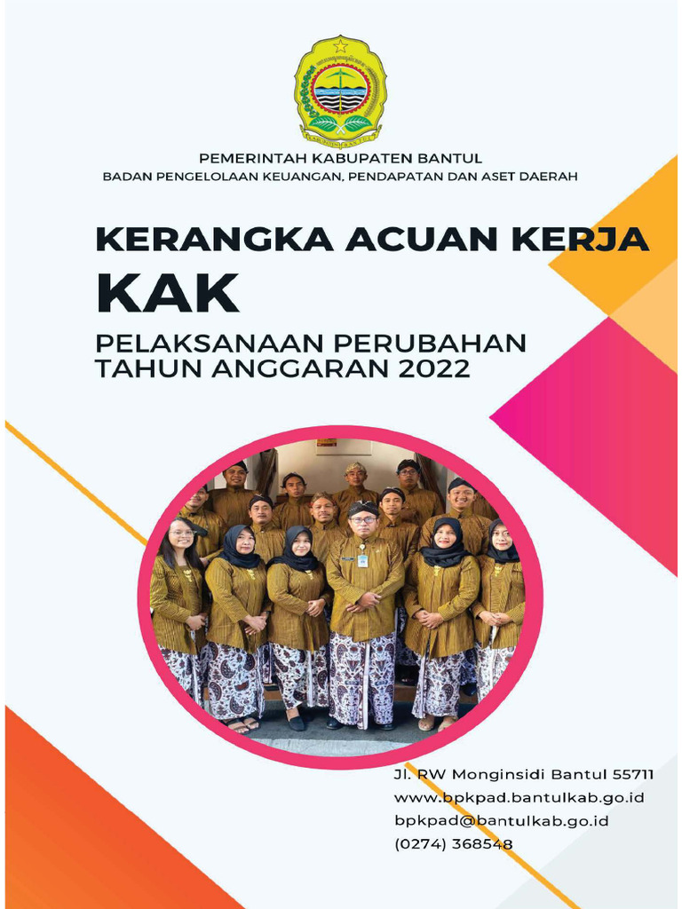 Kak Pelaks Perubahan 2022 Bpkpad | PDF