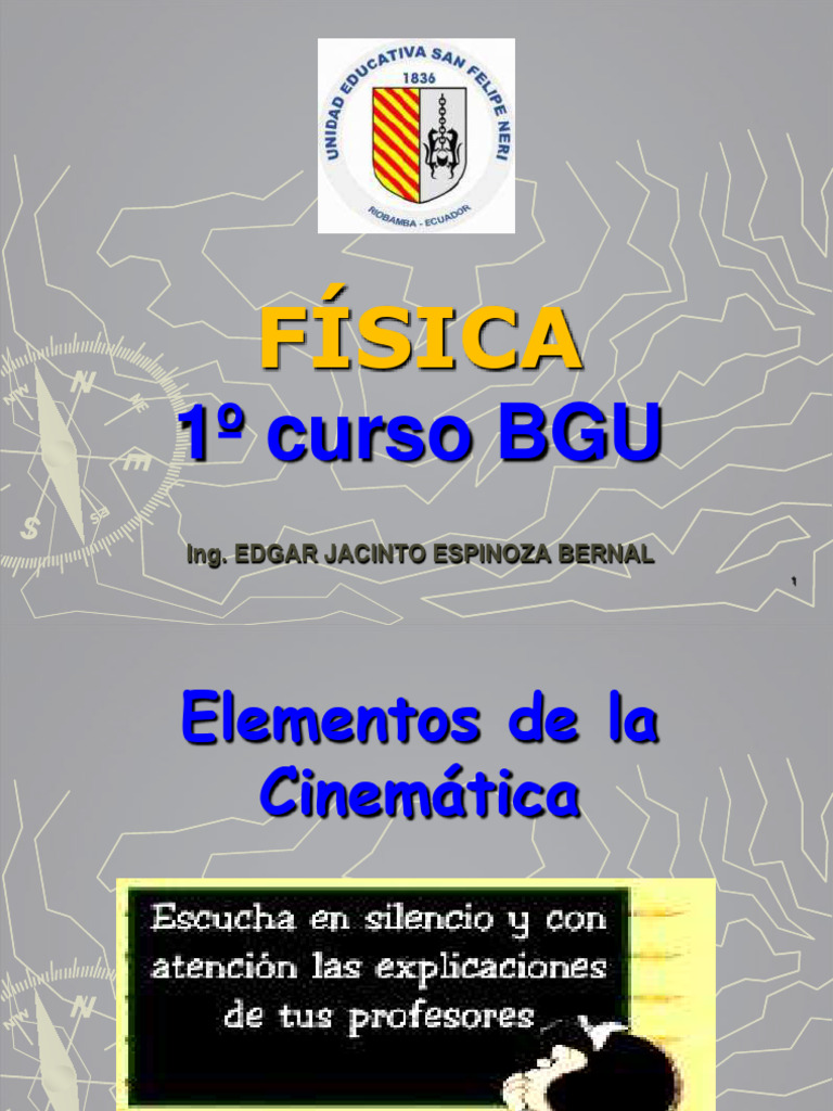 Elementos y Conceptos de Cinemática | PDF | Cinemática | Velocidad