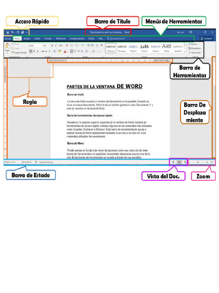 partes de word | PDF