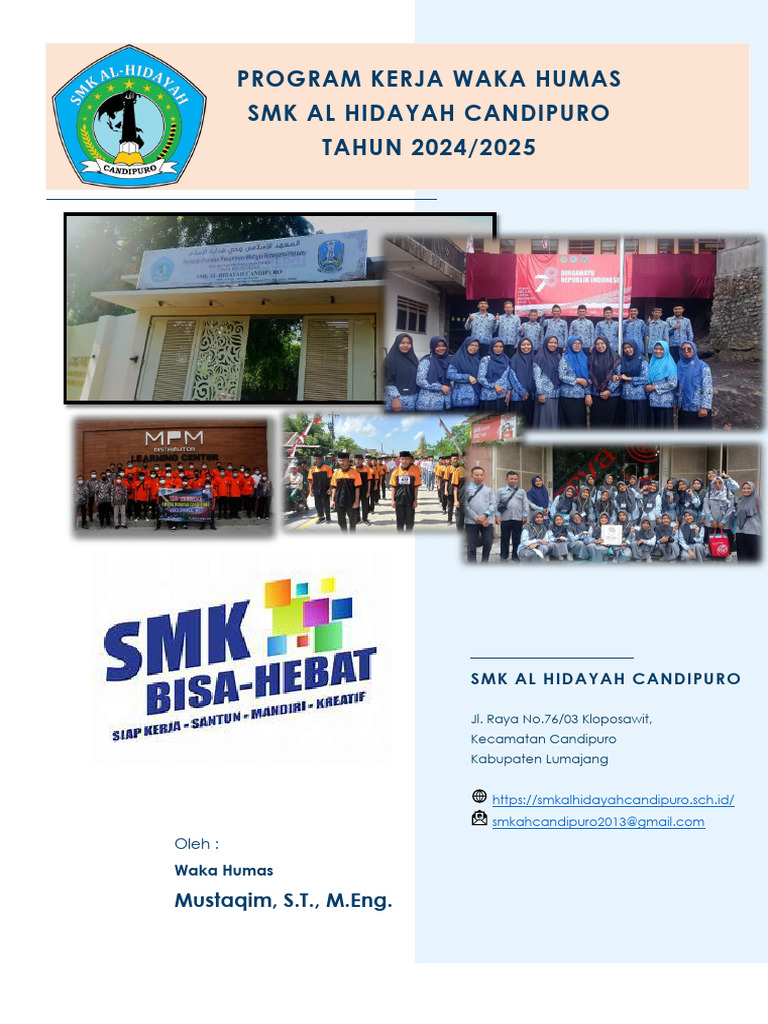 Program Kerja Waka Humas SMK Al Hidayah Candipuro | PDF