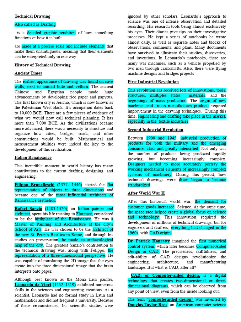 Technical Drawing | PDF | Technical Drawing | Computer Aided Design