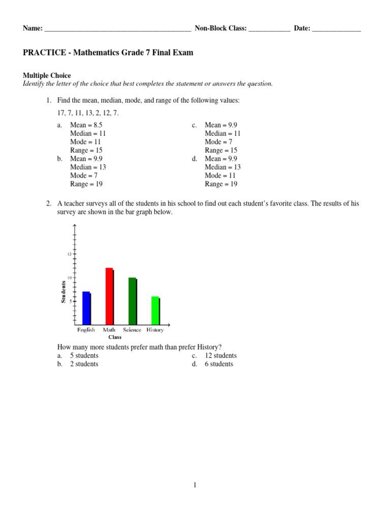 7th Grade Math4 | PDF | Rectangle | Triangle