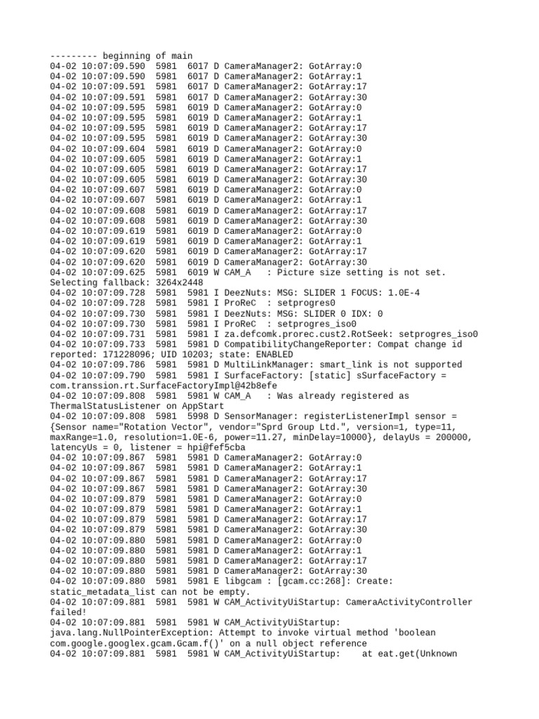 Logcat 1712027229504 | PDF | Java (Programming Language) | Computer Science