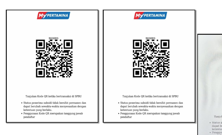 Barcode Pertamina | PDF