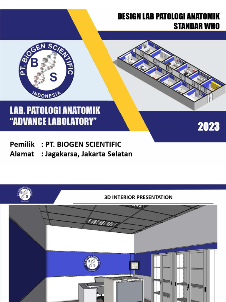 Desain Lab Patologi Anatomik Biogen | PDF