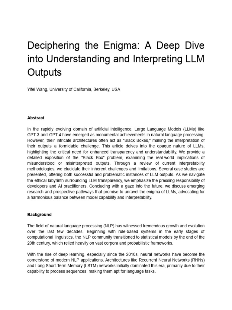 Deciphering The Enigma A Deep Dive Into Understand | PDF | Artificial Intelligence ...