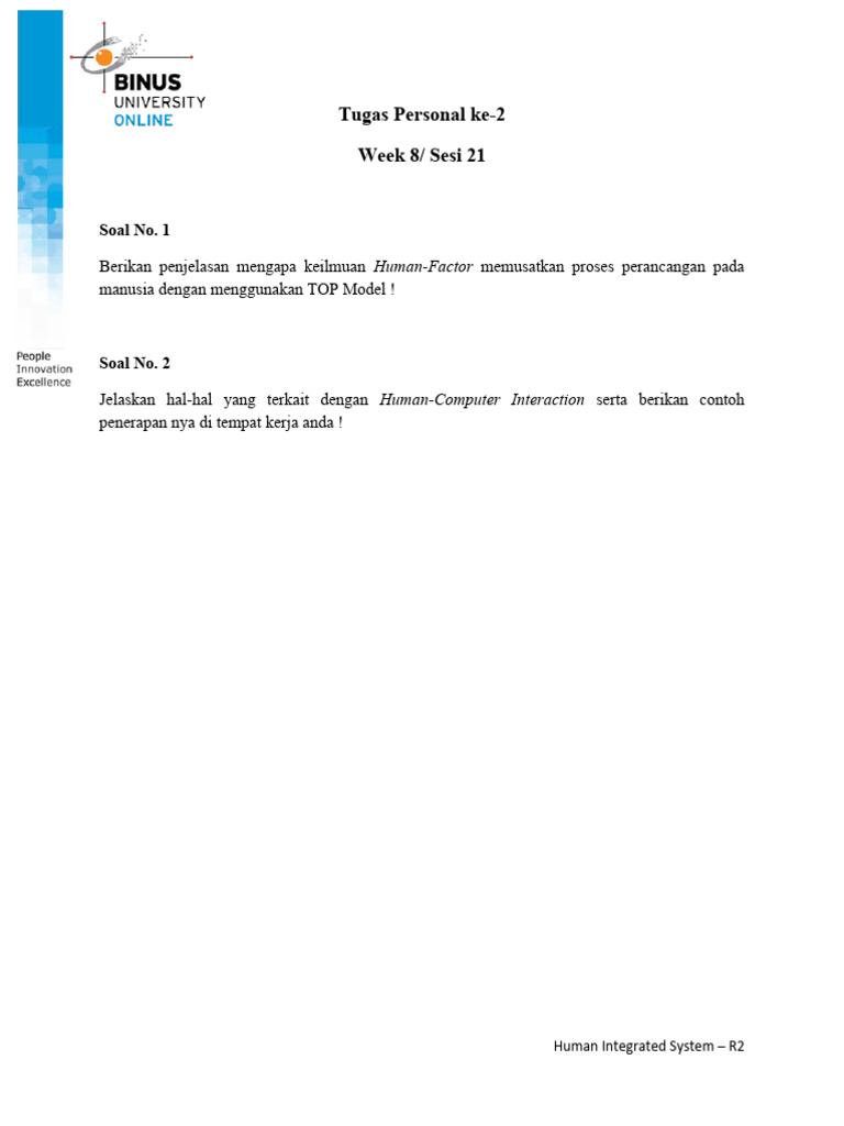 Soal Tugas - TP2 | PDF