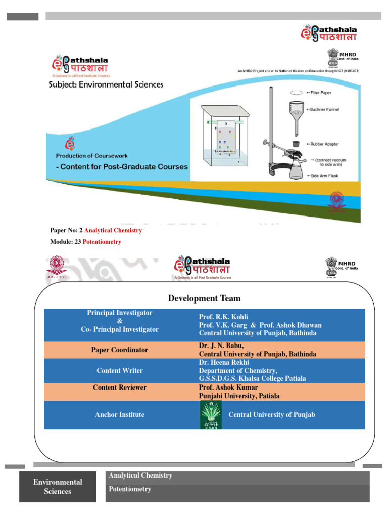Potentiometer | Download Free PDF | Titration | Chemistry