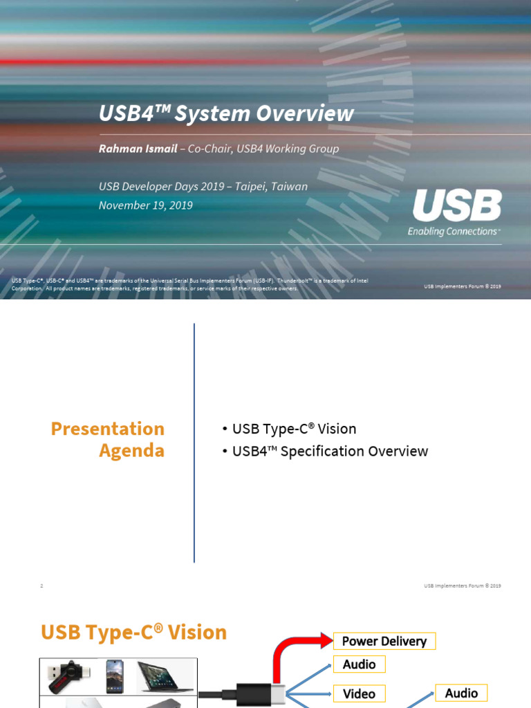 D1T1-3 - USB4 System Overview | Download Free PDF | Usb | Router ...