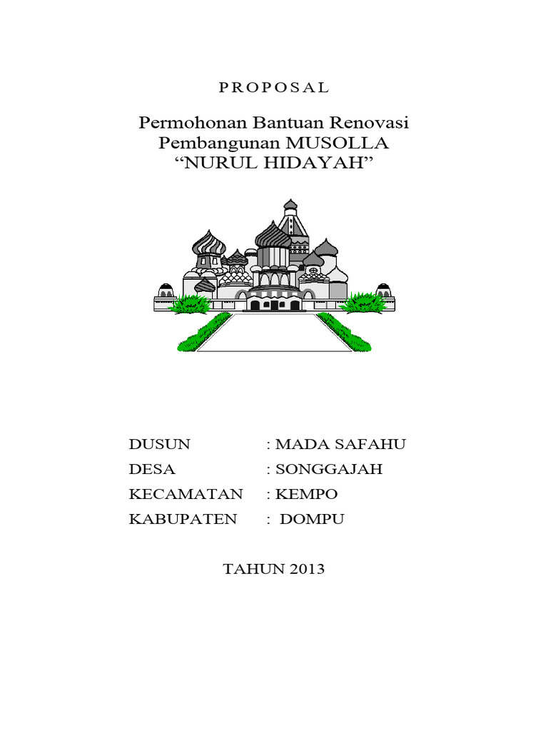 Proposal Musolla Nurul Hidayah | PDF