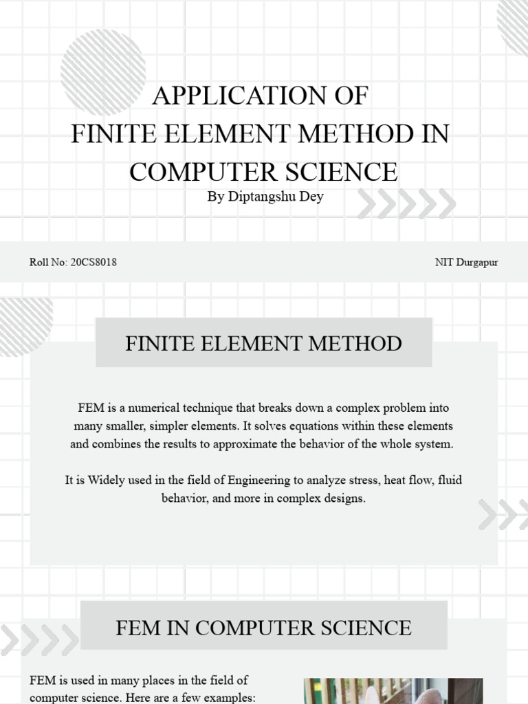 FEM Presentation | PDF | Artificial Neural Network | Finite Element Method