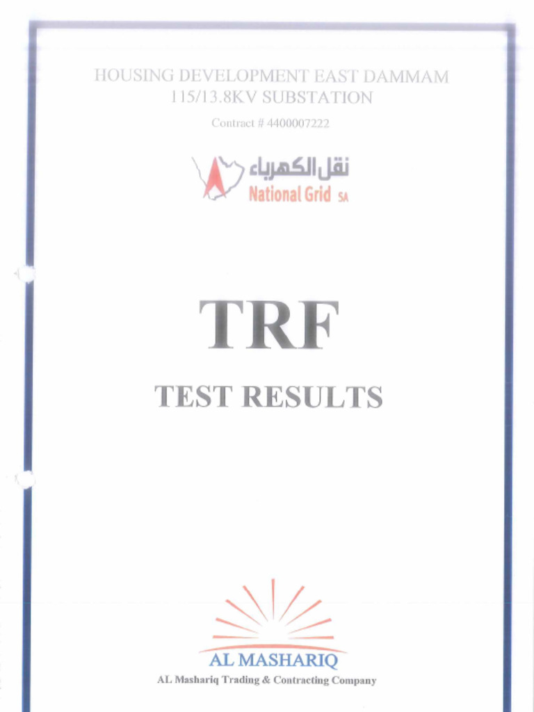 1.TRF Test Results | PDF