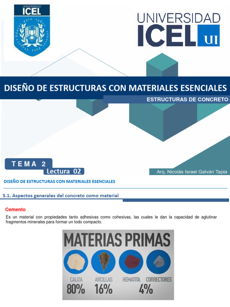 02 SEMANA 02 ESTRUCTURAS DE CONCRETO | PDF | Hormigón | Cemento