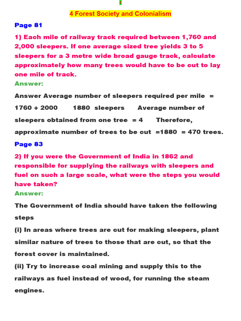 Colonial Forest Impact Analysis | PDF | Plantation | Agriculture