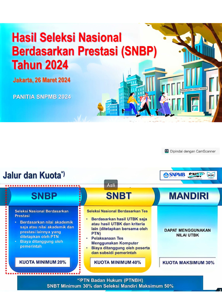 Konferensi Pers Hasil SNBP | PDF