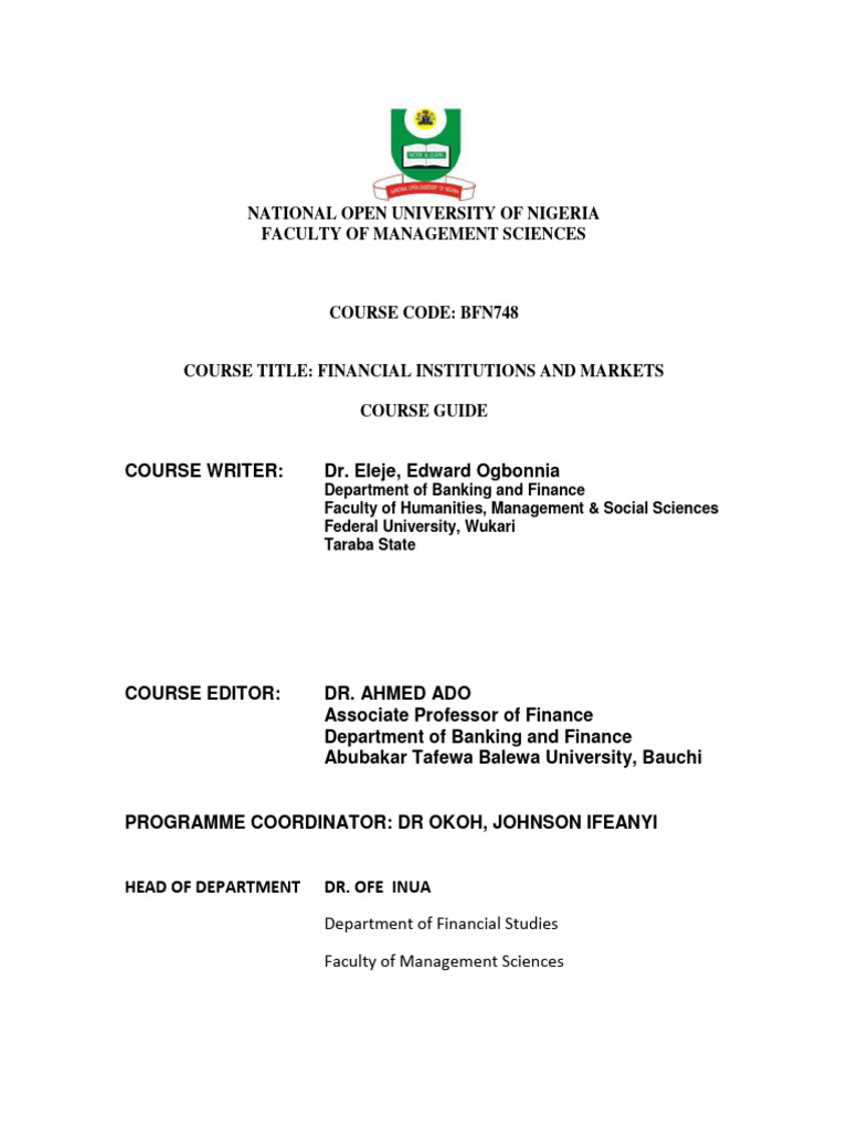 Postgrad Finance Course Guide | PDF | Market (Economics) | Financial ...