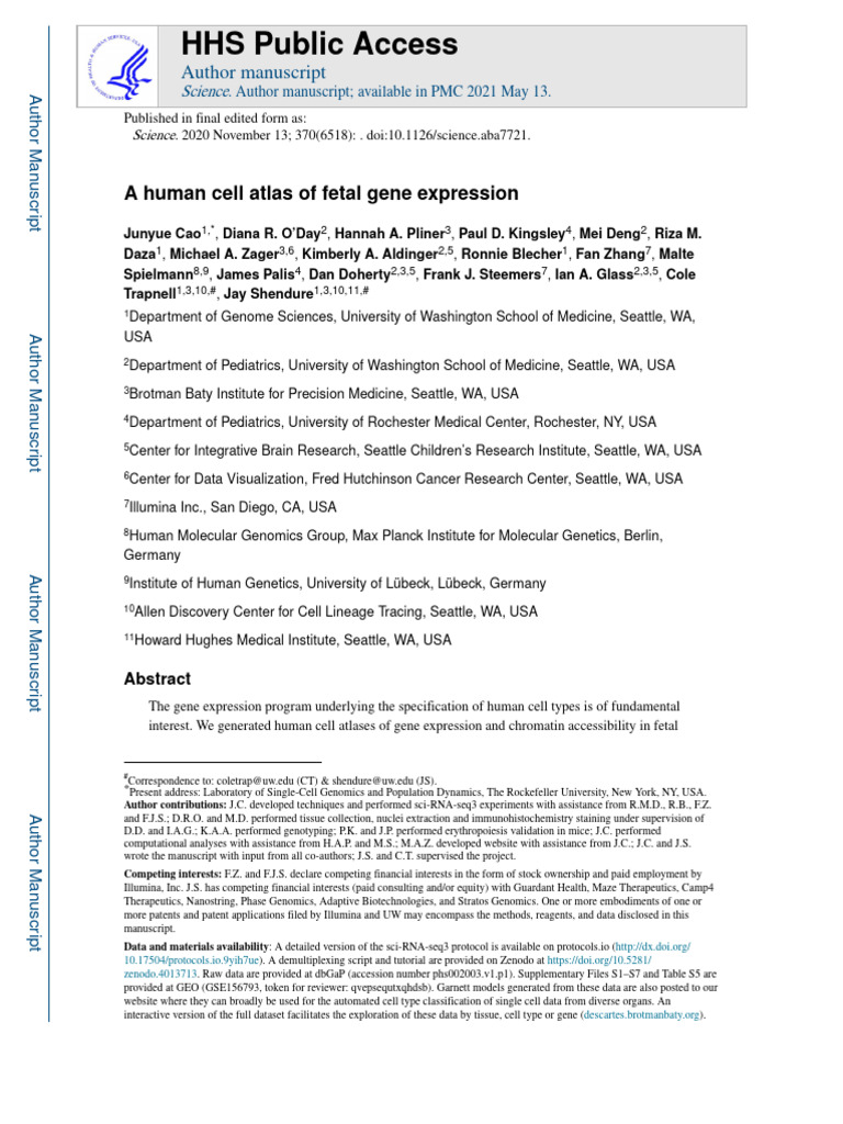 Atlas RNA | PDF | Hematopoietic Stem Cell | Microglia