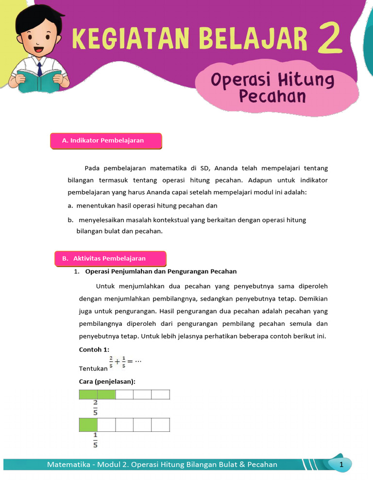 Operasi Hitung Bilangan Bulat & Pecahan | PDF | Teknologi & Rekayasa