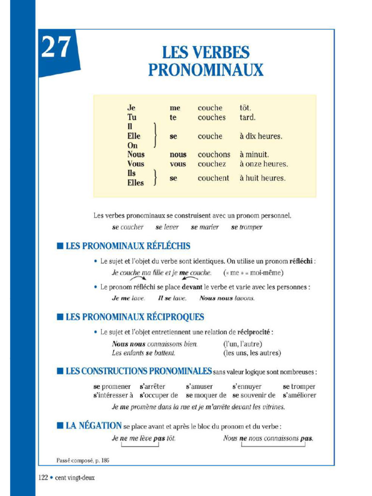 27 Les Verbes Pronominaux | PDF