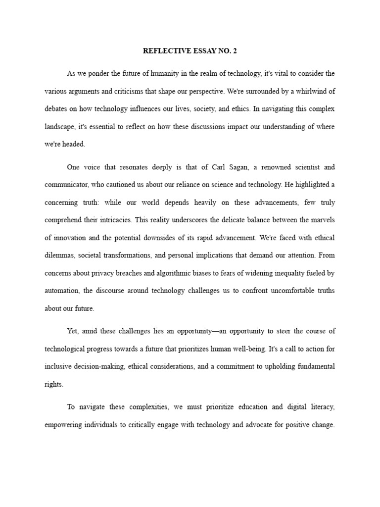 STS Refletive Essay No. 2 | PDF | Social Psychology