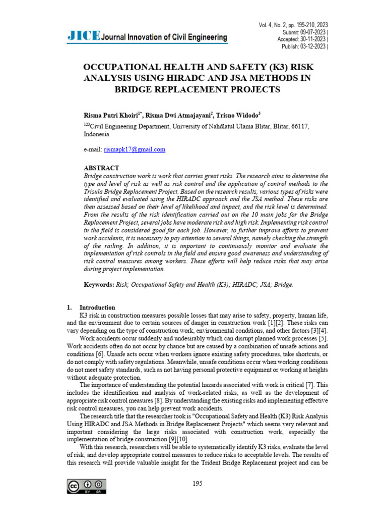 HIRADC Dan JSA Safety Petroleum | PDF | Risk | Personal Protective Equipment