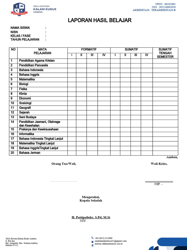 Hasil Evaluasi 3 Bulan Belajargenap | PDF