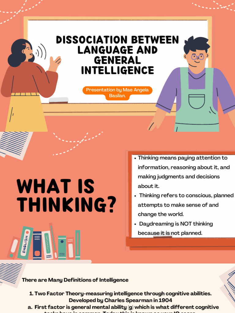 (Basilan) Dissociation Between Language and General Intelligent | PDF ...