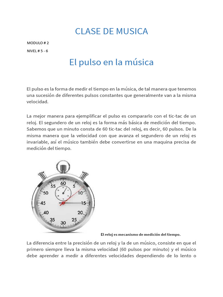 Entendiendo el Pulso Musical | PDF