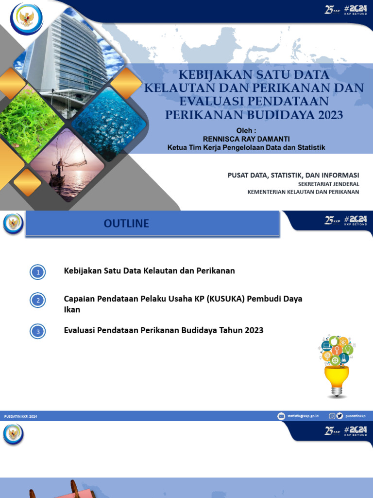 2024.02.28 Kebijakan Satu Data KKP Dan Evaluasi Pendataan Perikanan ...