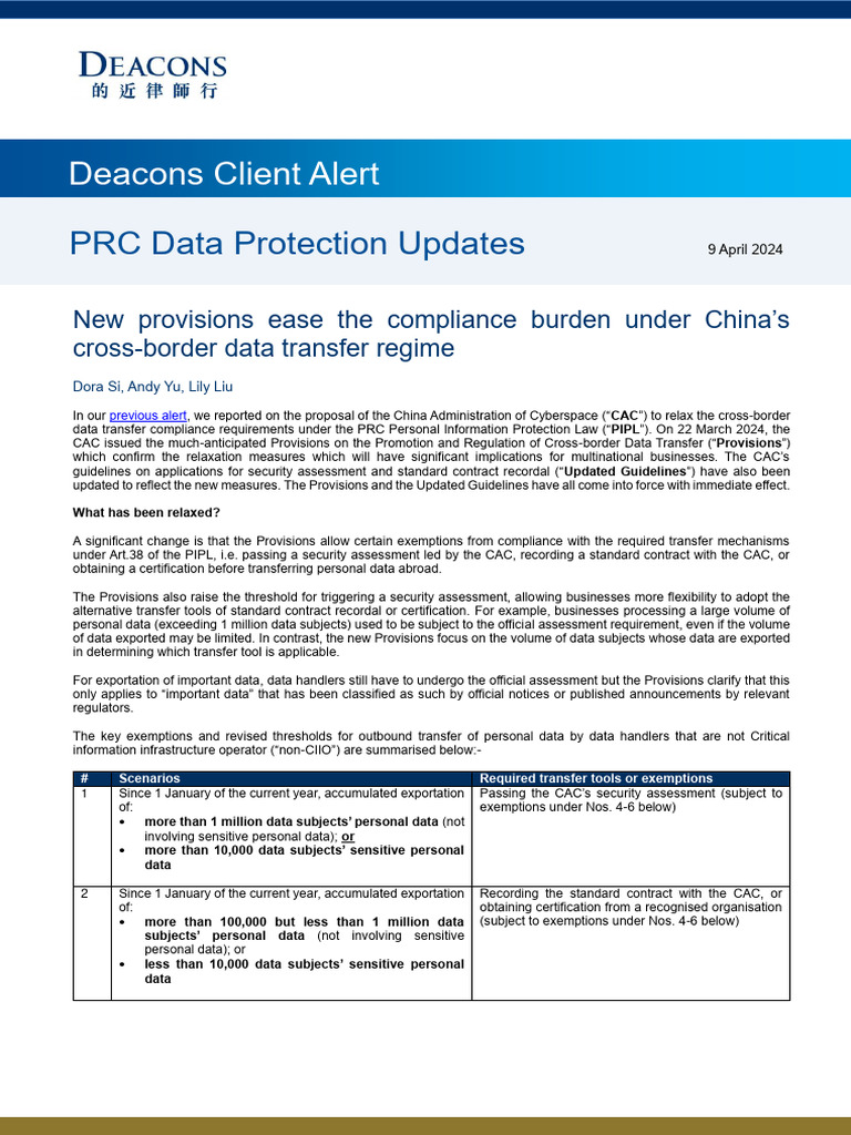 IP Client Alert-Deceans | PDF | Justice | Crime & Violence