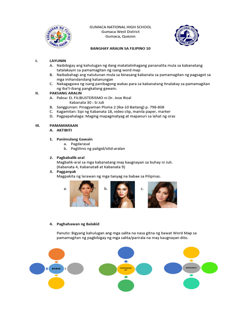 BANGHAY ARALIN-KABANATA 30 - Si Juli | PDF