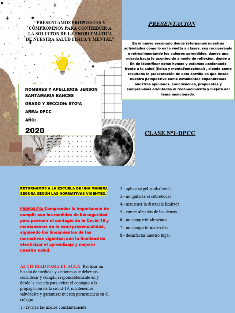 Presentamos Propuestas y Compromisos para Contribuir A La Solucion de La Problemática de Nuestra ...