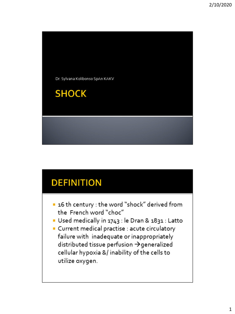SHOCK | PDF | Shock (Circulatory) | Heart