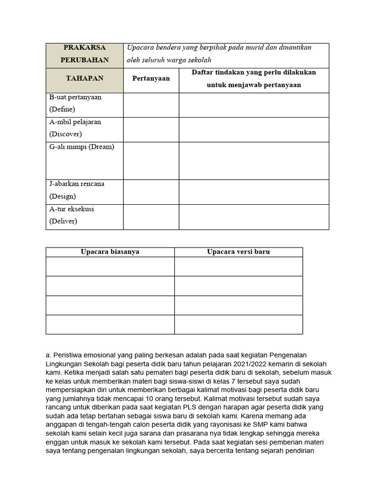 Kerangka Tahapan BAGJA | PDF