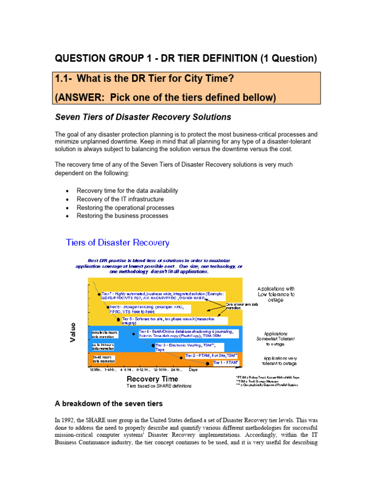 Business Planning - Disaster Recovery questionnaire | PDF | Disaster ...