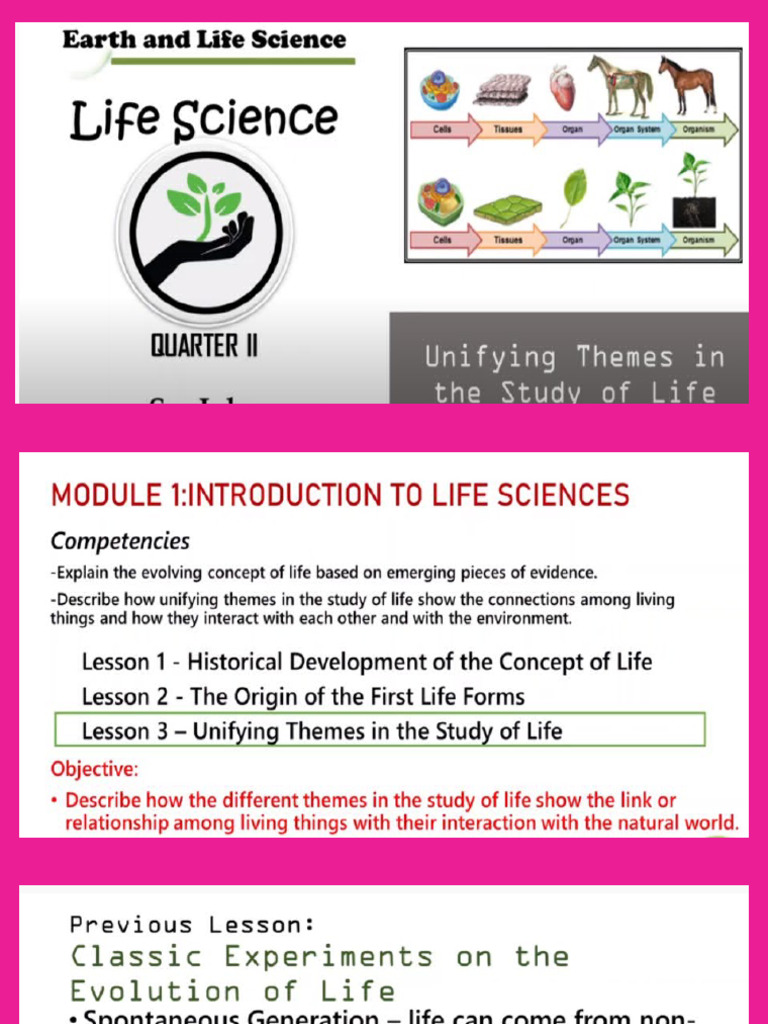 Unifying Themes of Life | PDF