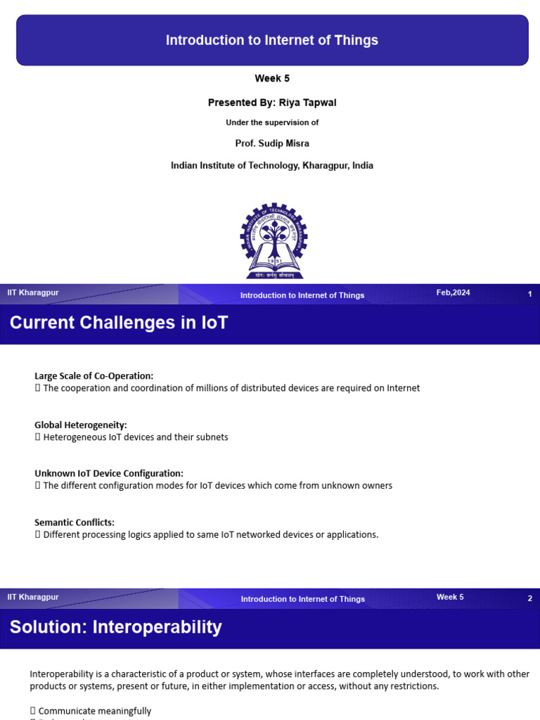 Week 5 | PDF | Internet Of Things | Arduino