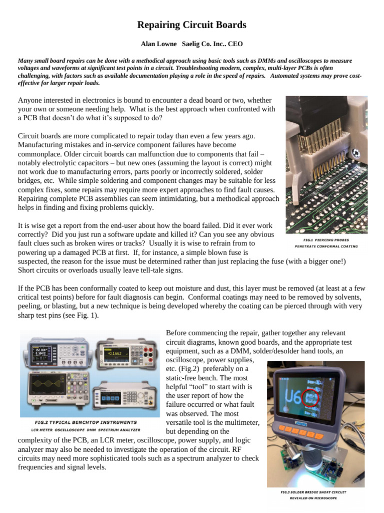 repairing-pcbs-072419 | PDF | Electrical Network | Printed Circuit Board