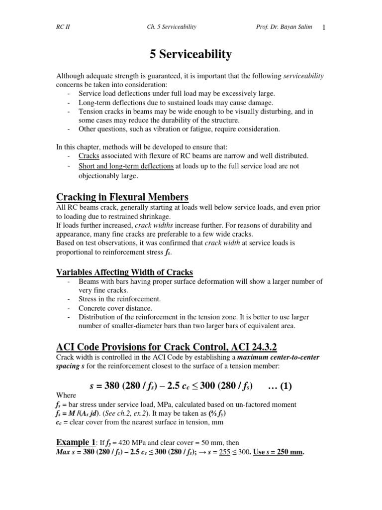 5-Serviceability-22 | PDF | Fracture | Beam (Structure)