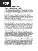 Wirid Lengkap Setelah Sholat Fardhu | PDF