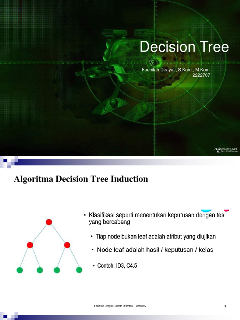 Pertemuan 12.1 - Decision Tree | PDF