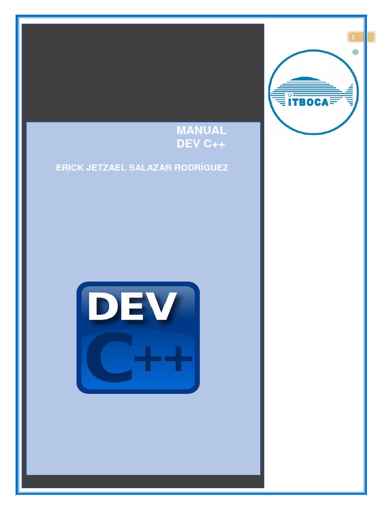 Manual Dev C++ Salazar Rodriguez Erick Jetzael | Descargar gratis PDF | Objeto (informática) | C