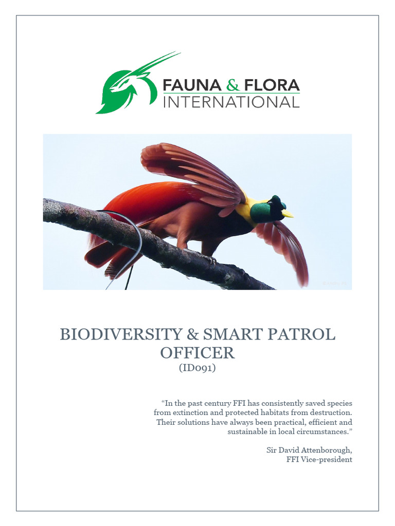 Biodiversity & SMART Patrol Officer Role | PDF | Conservation Biology ...