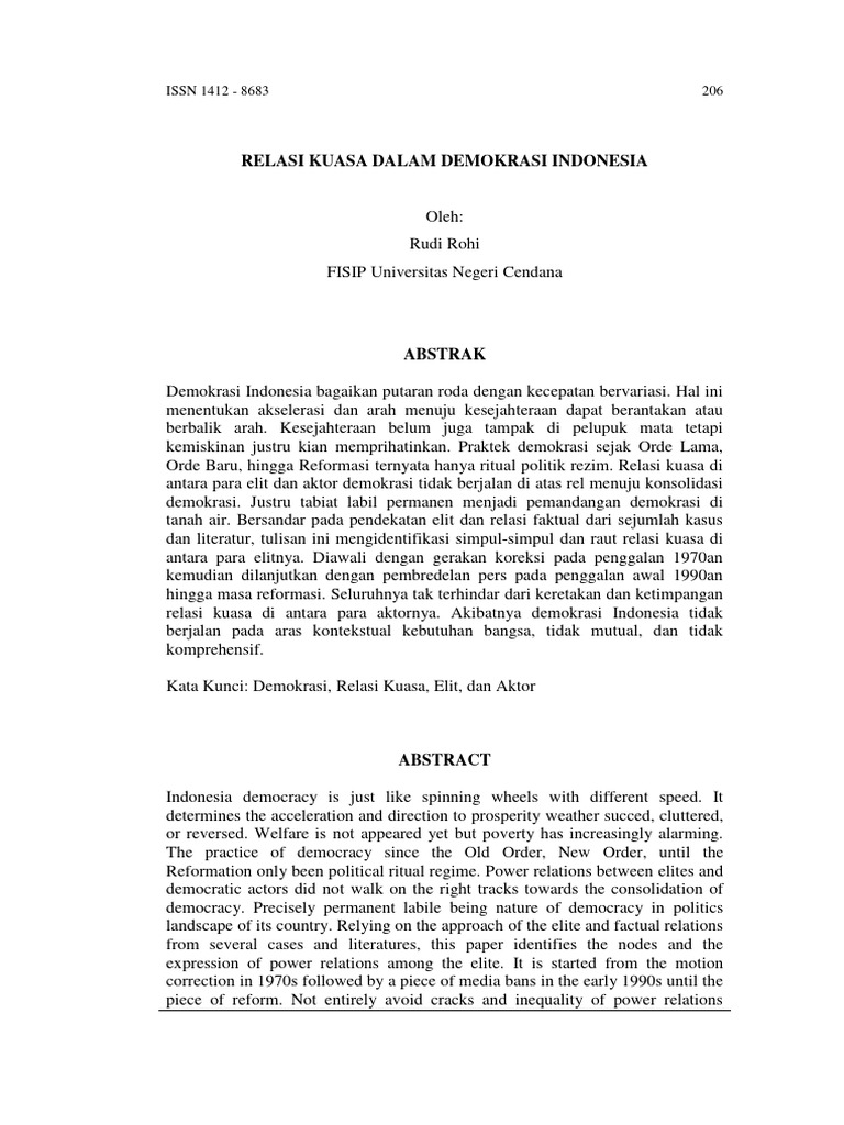 Putuindra, Rudi Rohi PDF | PDF | Politik