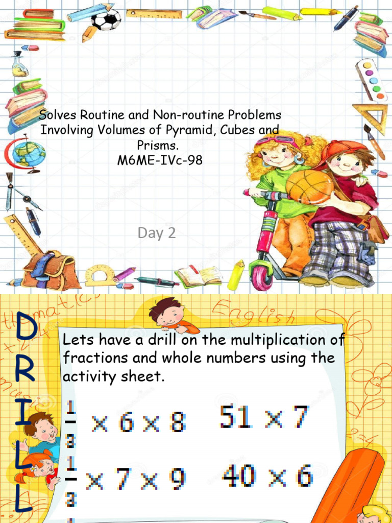 MATHEMATICS 6 PPT Q4 - Solves Routine and Non-Routine Problems ... MATHEMATICS 6 PPT Q4 - Solves Routine and Non-Routine Problems ...