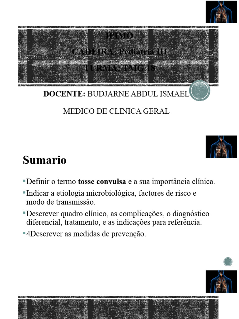 Tosse Convulsa, Rinite, Gripe, Sinusite | PDF | Gripe | Epidemiologia